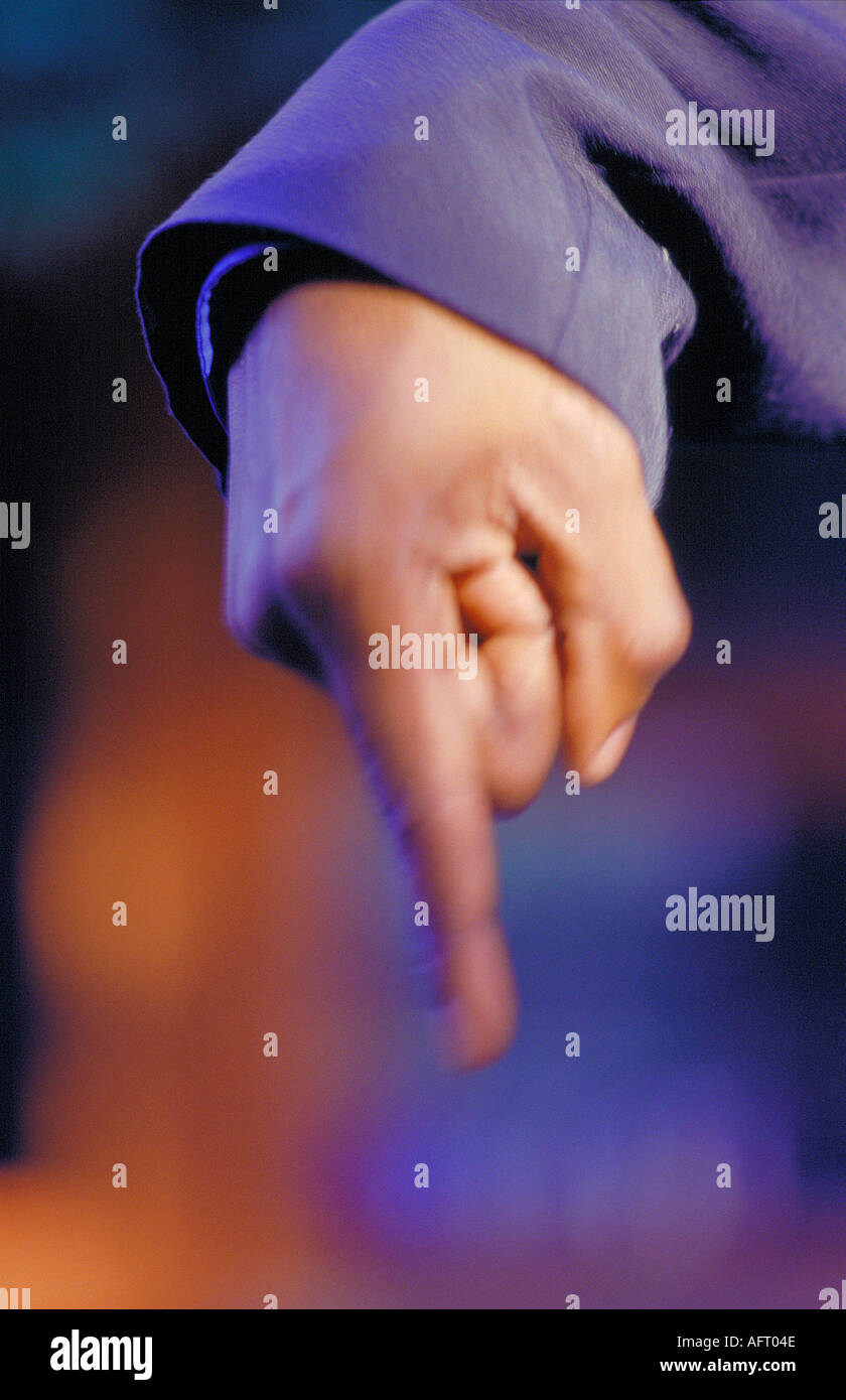 Hand signal Johannesburg African Stock Photo - Alamy