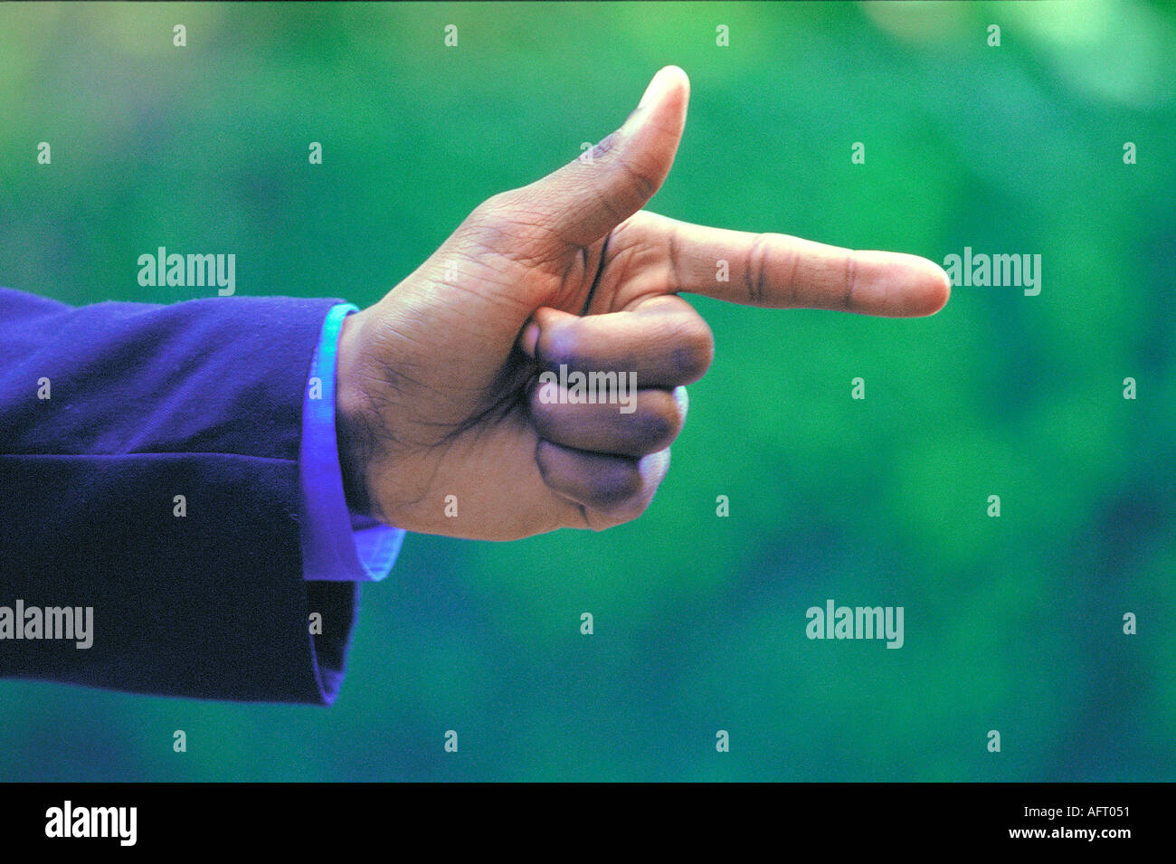 Hand signal Johannesburg African Stock Photo - Alamy