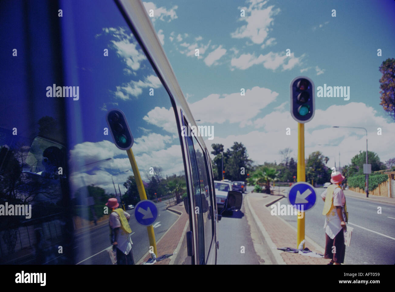 Taxi Oxford road Rosebank Johannesburg Gauteng South Africa Stock Photo ...