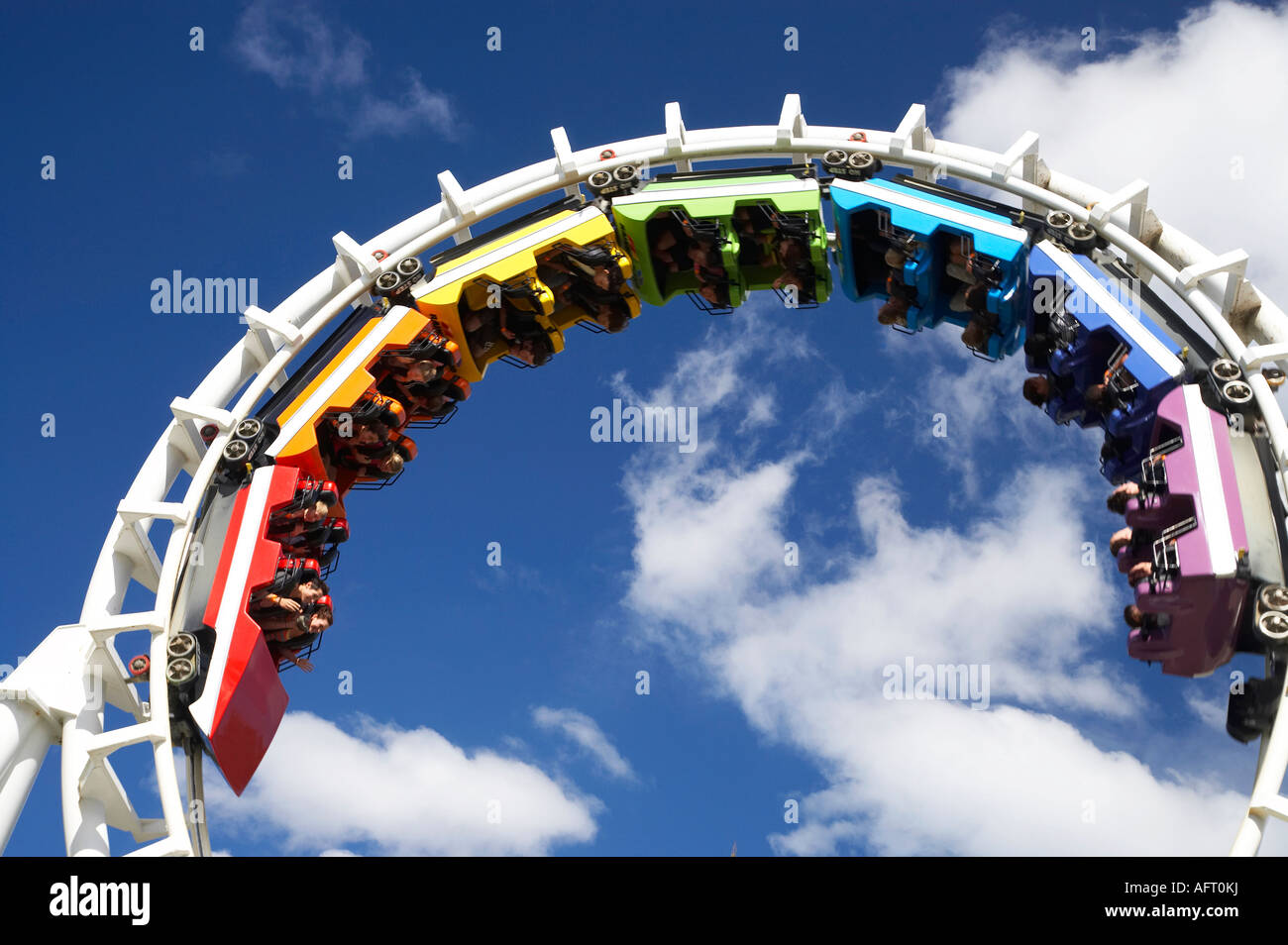 Corkscrew Roller Coaster High Resolution Stock Photography and Images ...