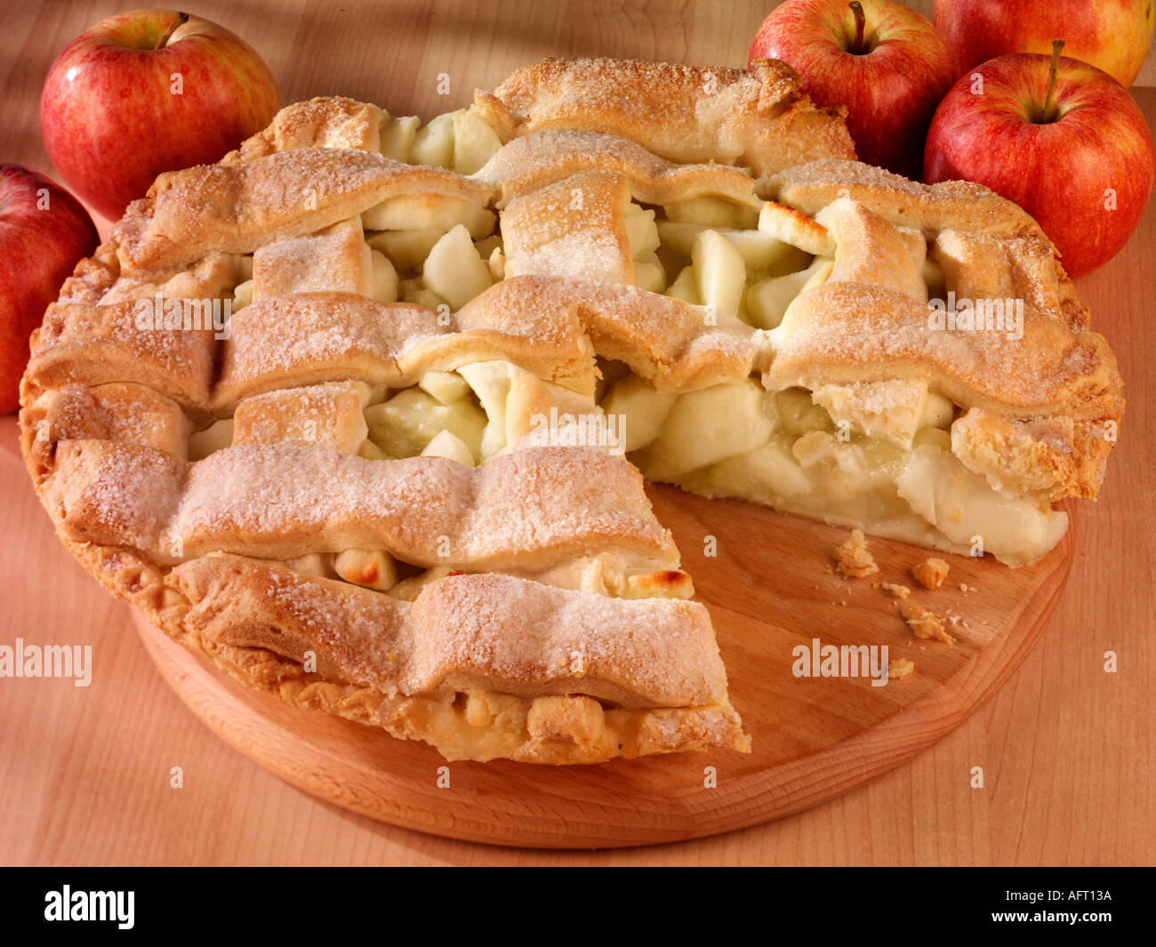 APPLE LATTICE PIE Stock Photo - Alamy