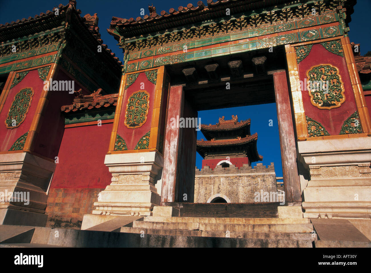 The Tomb of Cixi of the Qing Dynasty, east of Beijing. The tomb is a ...