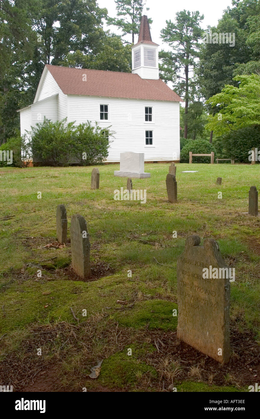 Grave Markers and Church Stock Photo - Alamy