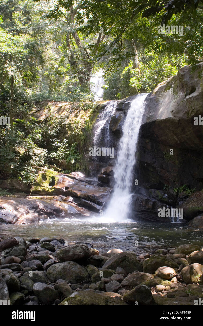 Waterfall on Sanje Falls trail at Udzungwa Mountains National Park ...