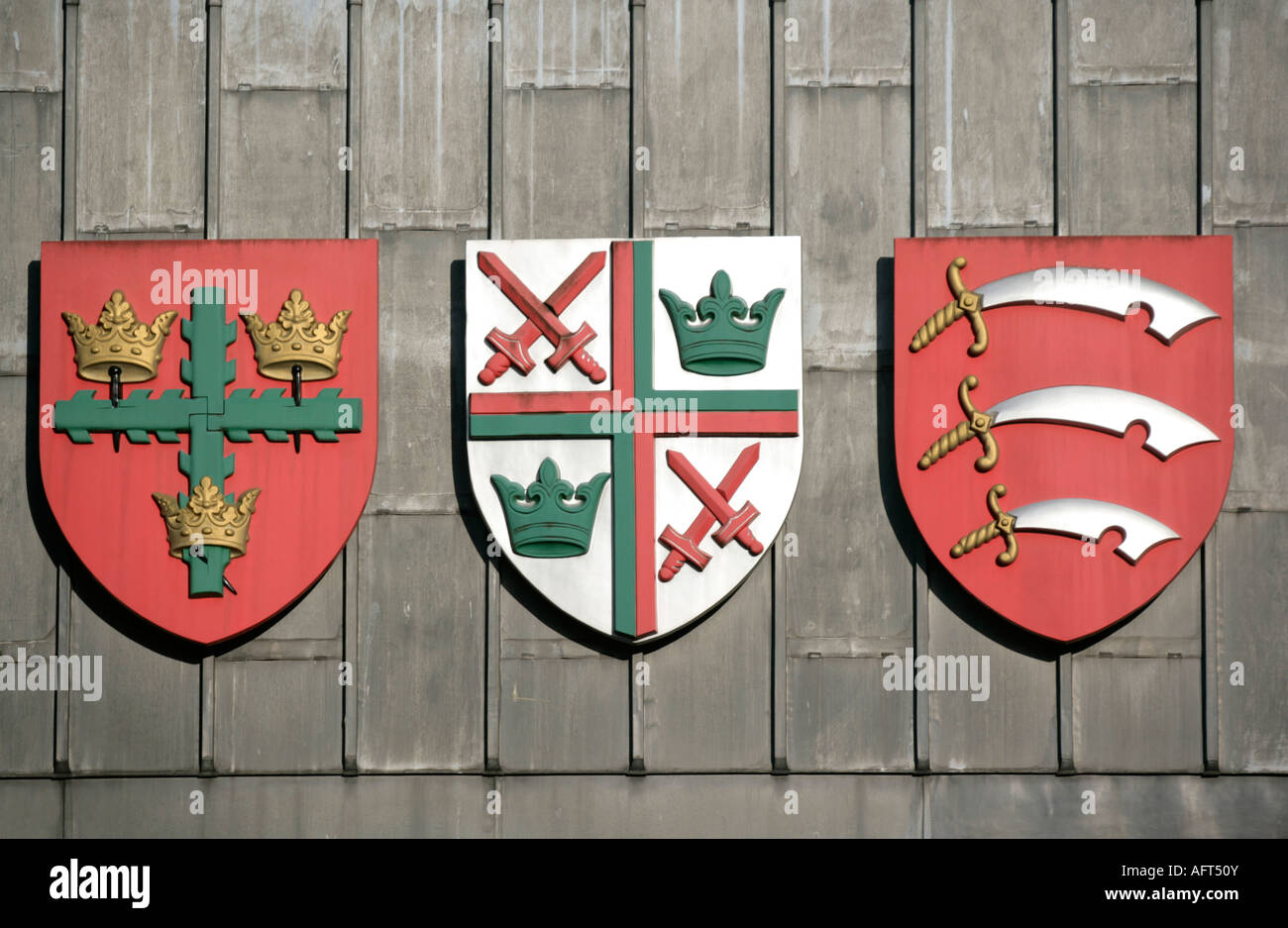 Coats of arms of Colchester, Essex, England, UK Stock Photo - Alamy