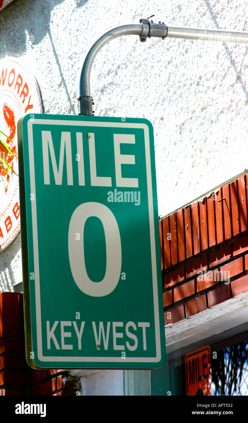 Mile 0 key west hi-res stock photography and images - Alamy