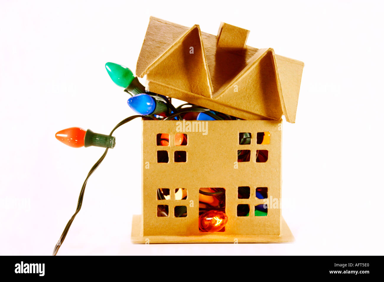 Christmas Concept House Home Decorations Stock Photo - Alamy