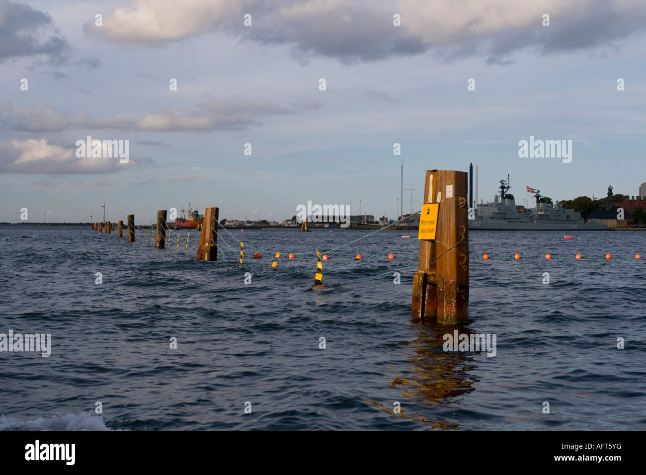 Edge of the navy zone Copenhagen Denmark Stock Photo - Alamy