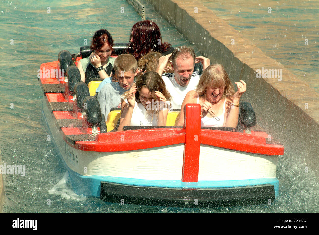 SeaWorld Orlando Florida fl USA Journey to Atlantis ride Stock Photo ...