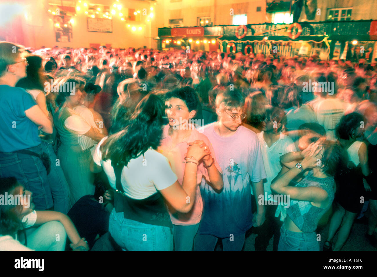 Paris France, Young Teens Dancing at "14th of July" "Fireman's Ball ...