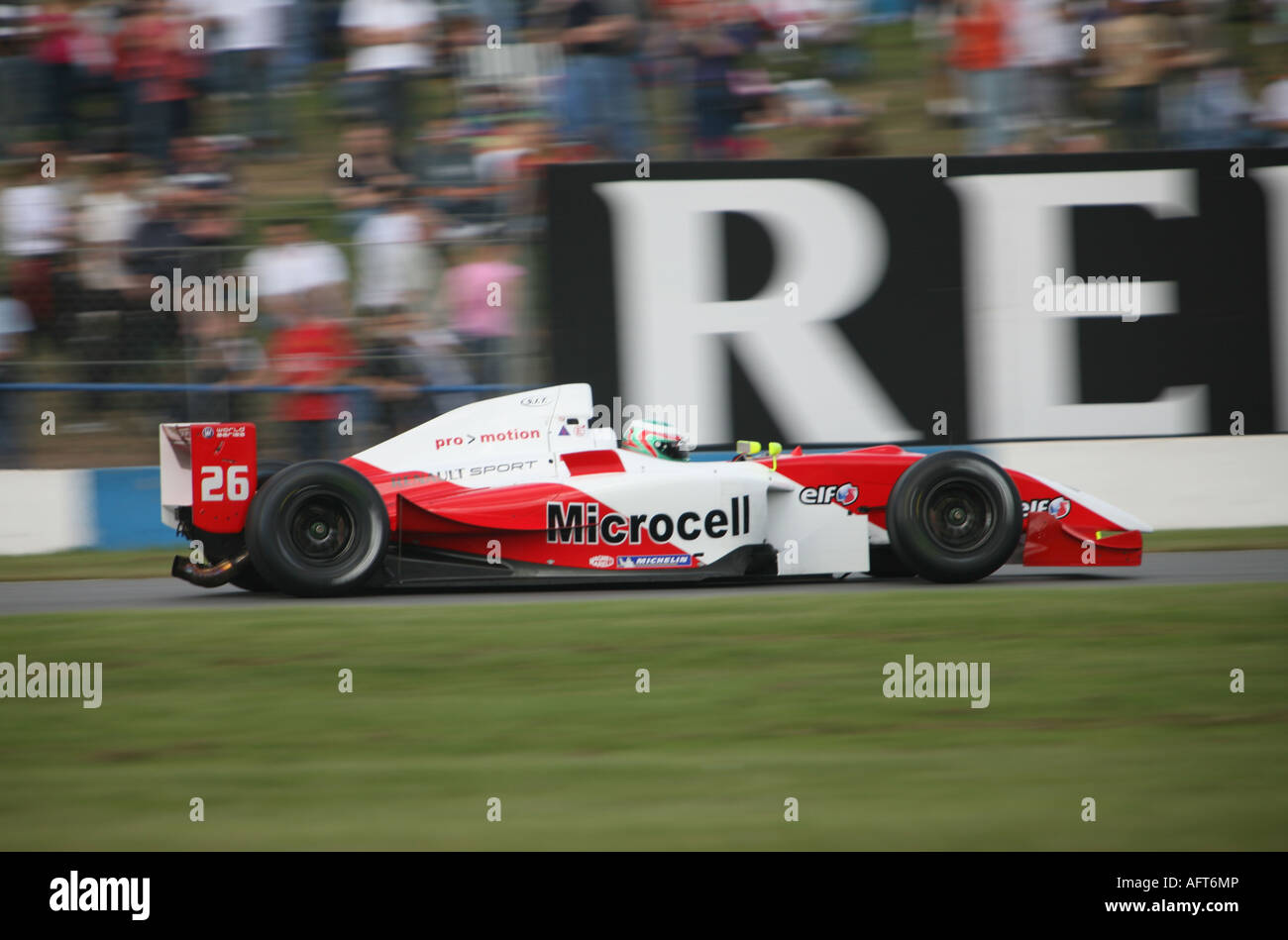 Renault World Series Castle Donnington with a Formula 2 racing car ...