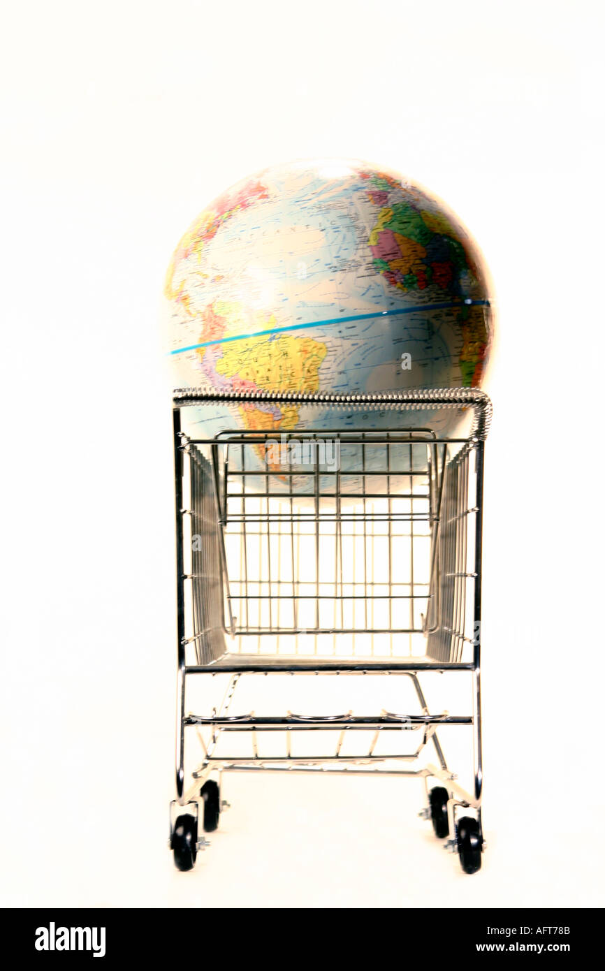 Global Shopping Cart Internet Commerce Business Symbol Stock Photo - Alamy