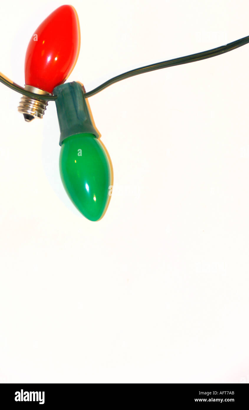 Christmas Lights and Bulbs Stock Photo - Alamy
