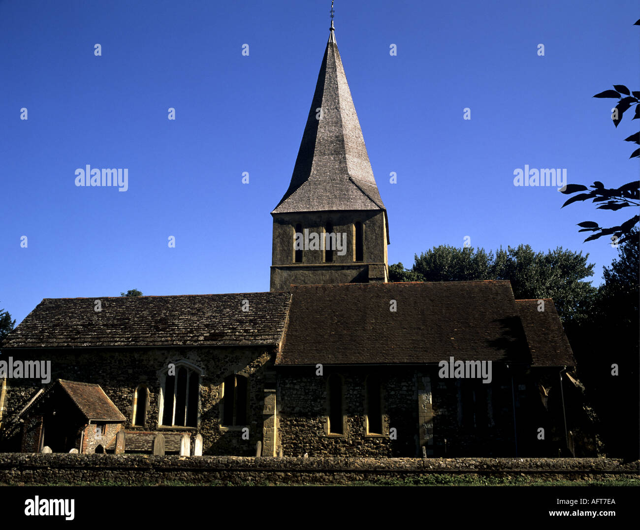 St james church shere surrey hi-res stock photography and images - Alamy