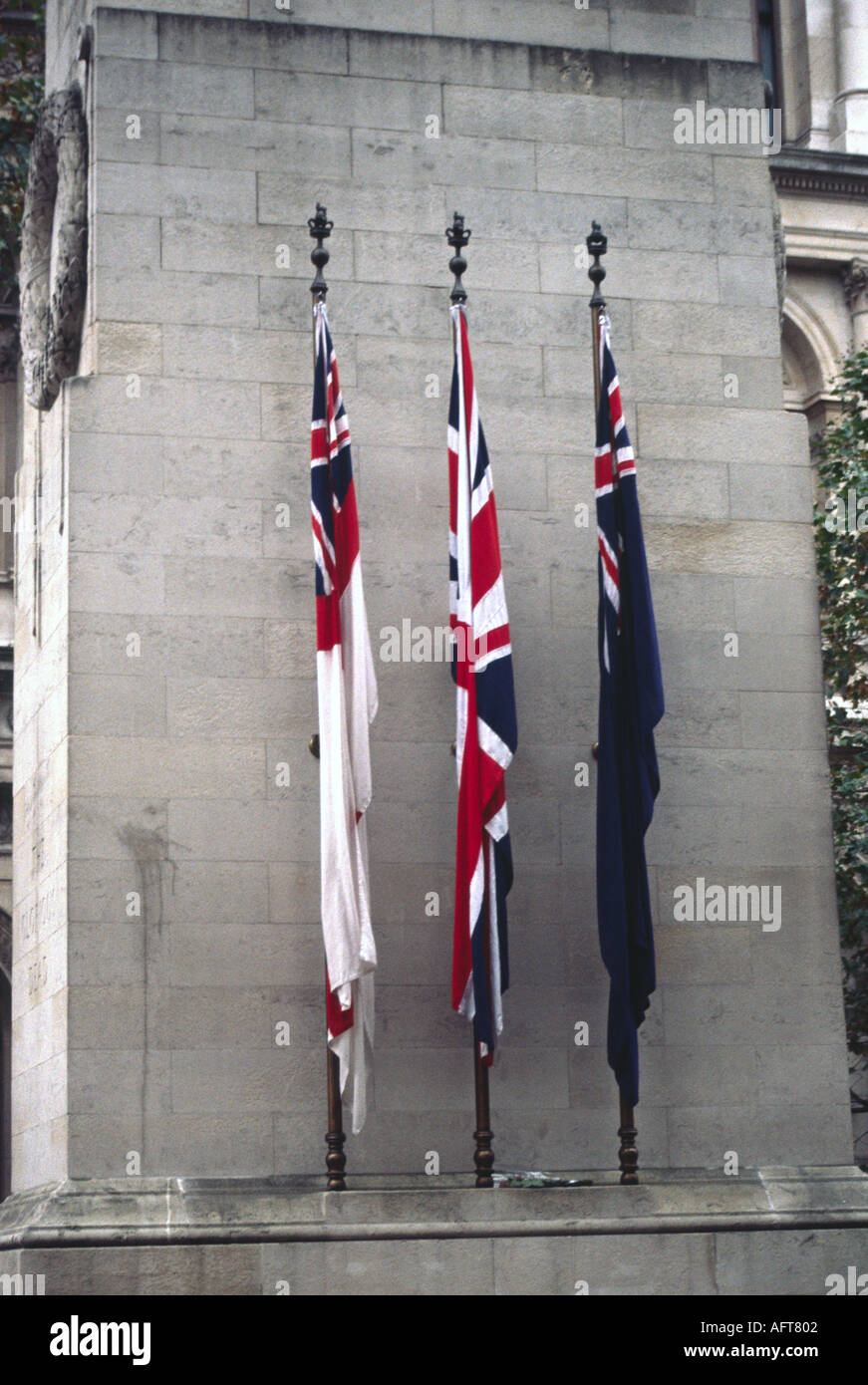 Flags at the Cenotaph, London Stock Photo - Alamy