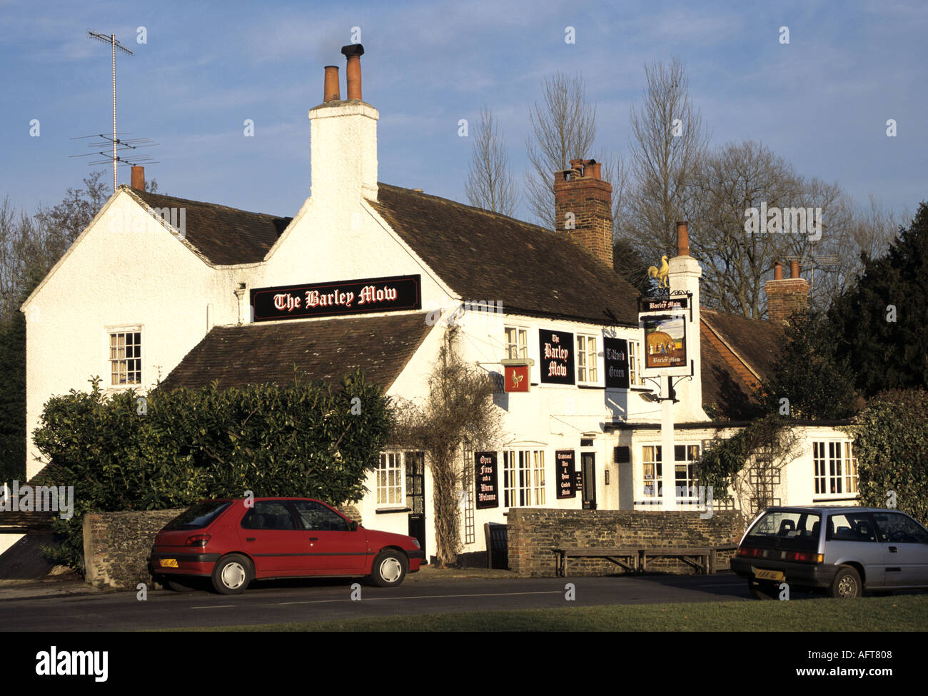 TILFORD SURREY England UK January The very popular Barley Mow Pub as ...