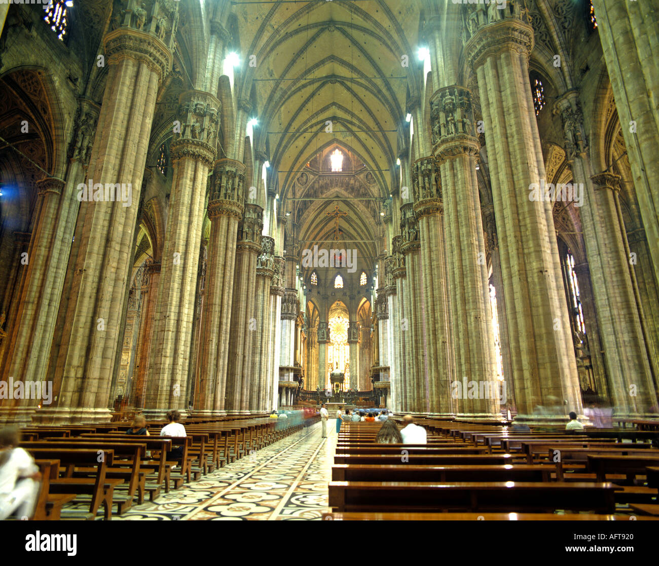 Interior view of the Duomo di Milano Italy Stock Photo: 2607391 - Alamy