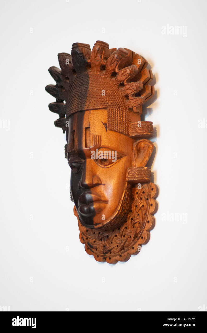 An african mask based upon a Benin mask made for an Oba Stock Photo - Alamy