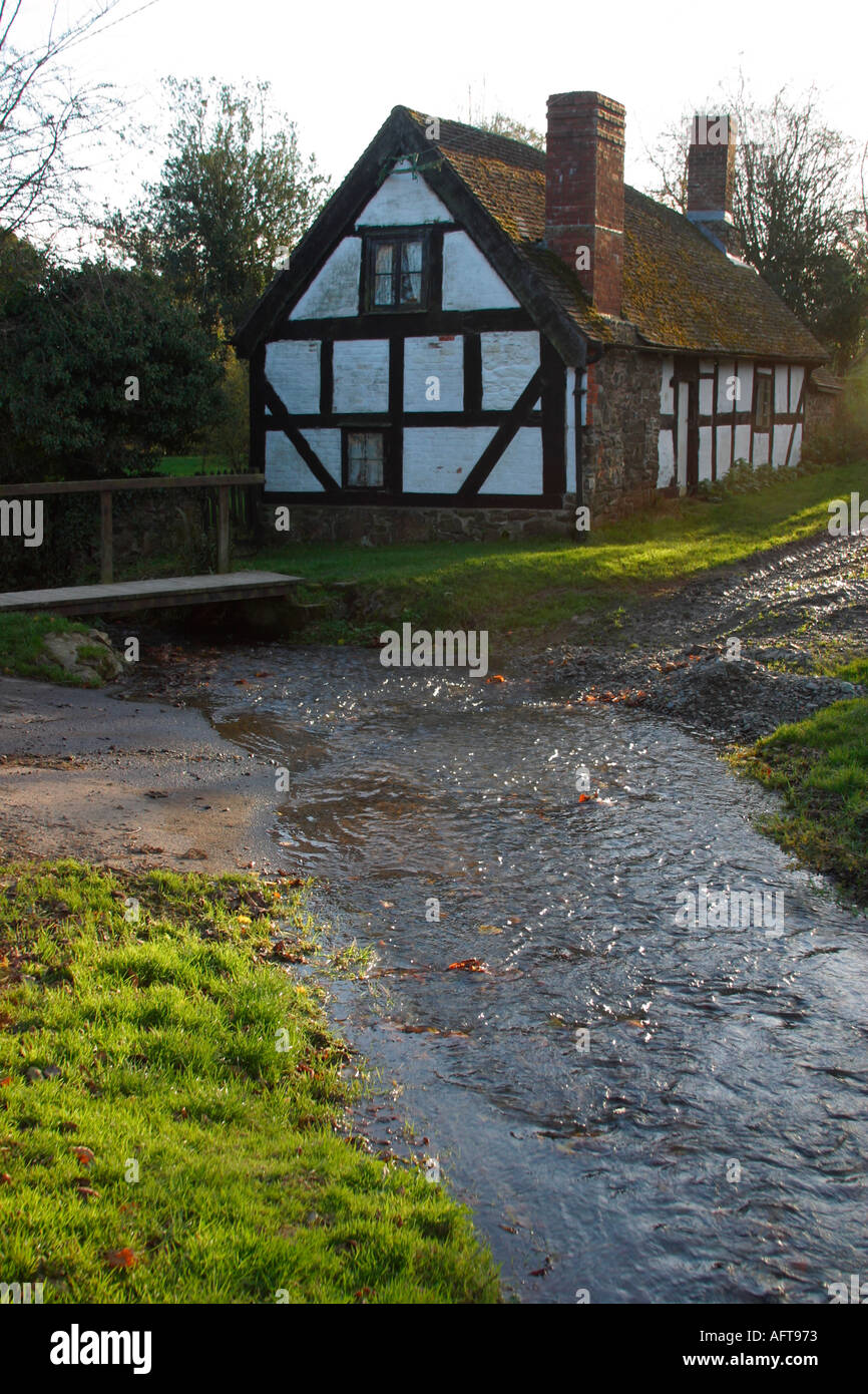 English country cottage half timbered house by ford Little Stretton ...