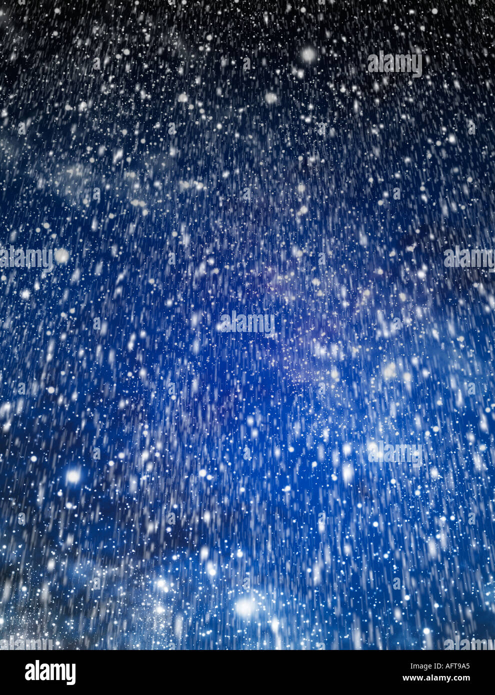 Night sky, Snowing, stars Stock Photo - Alamy