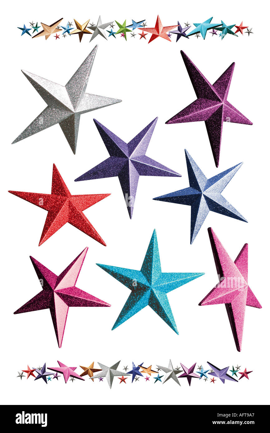 Christmas Star Decorations Stock Photo - Alamy