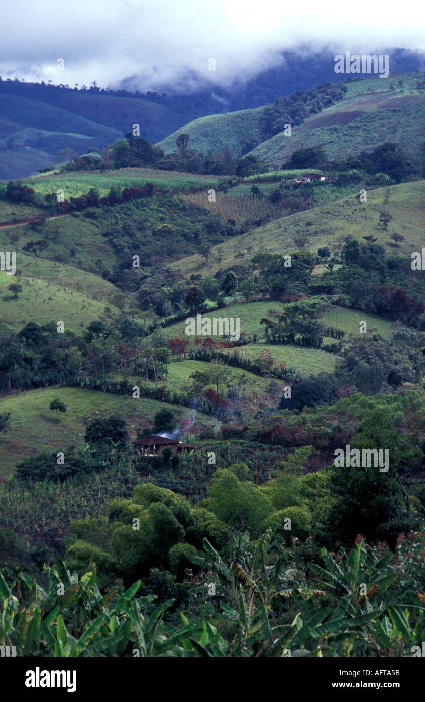 Colombia Huila Landscape of rolling hills Stock Photo - Alamy