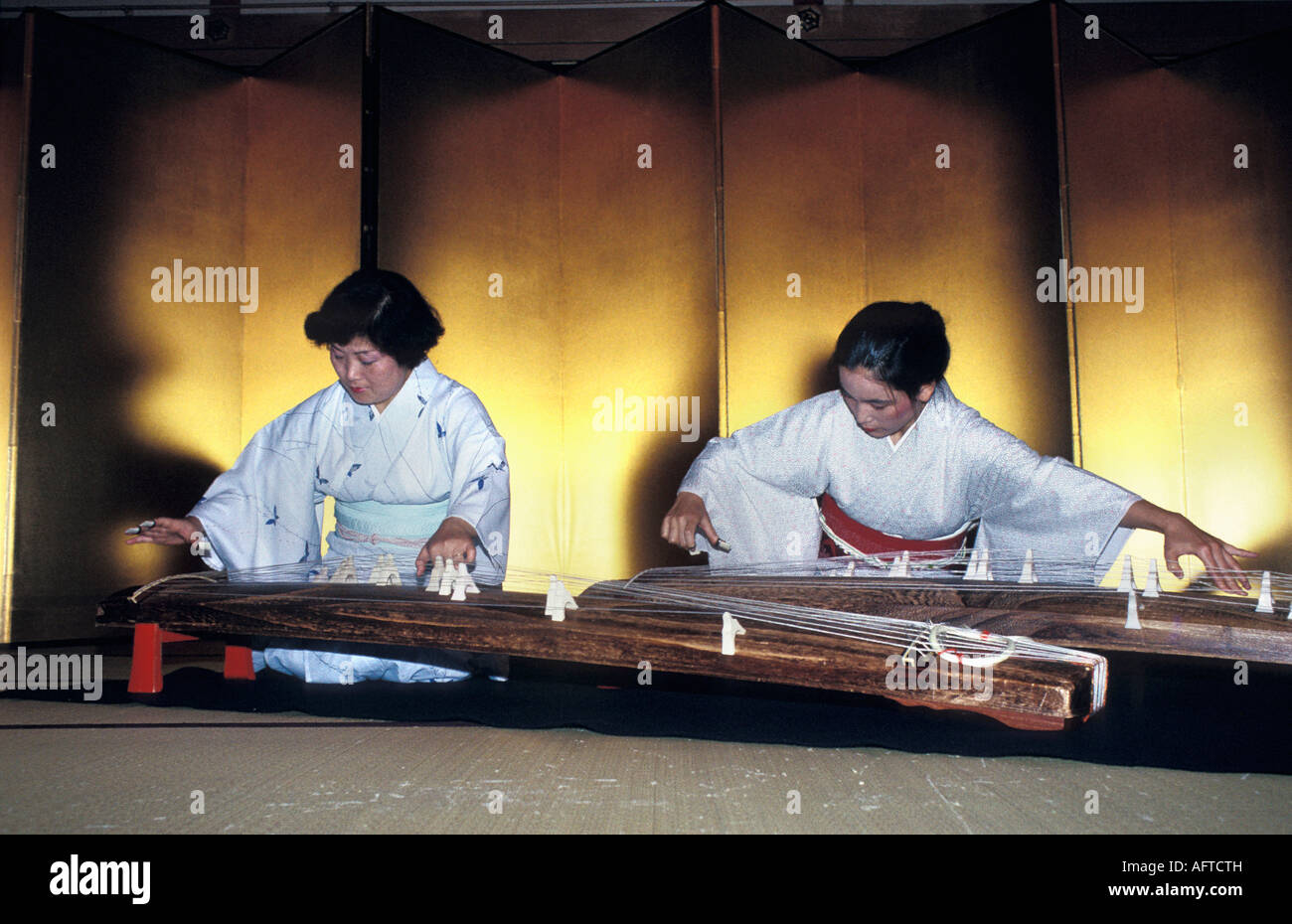 Japan Kyoto Women playing musical instruments Stock Photo - Alamy