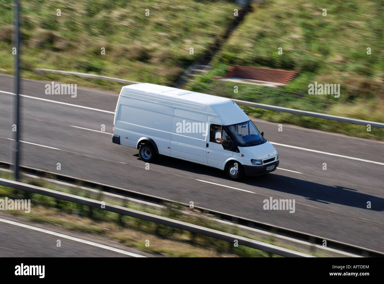 van driving on the motorway Stock Photo - Alamy