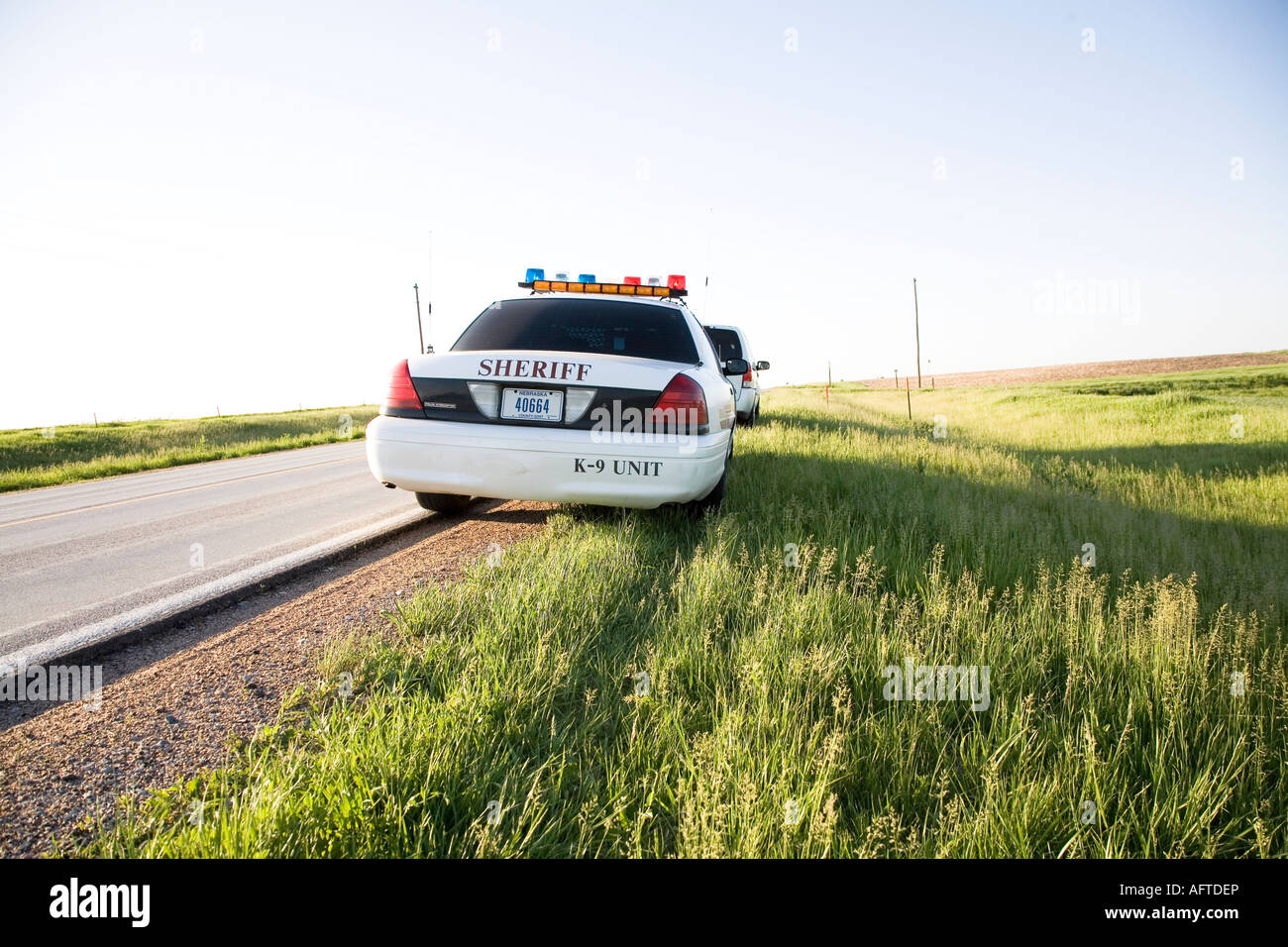 Speeding police car us hi-res stock photography and images - Alamy