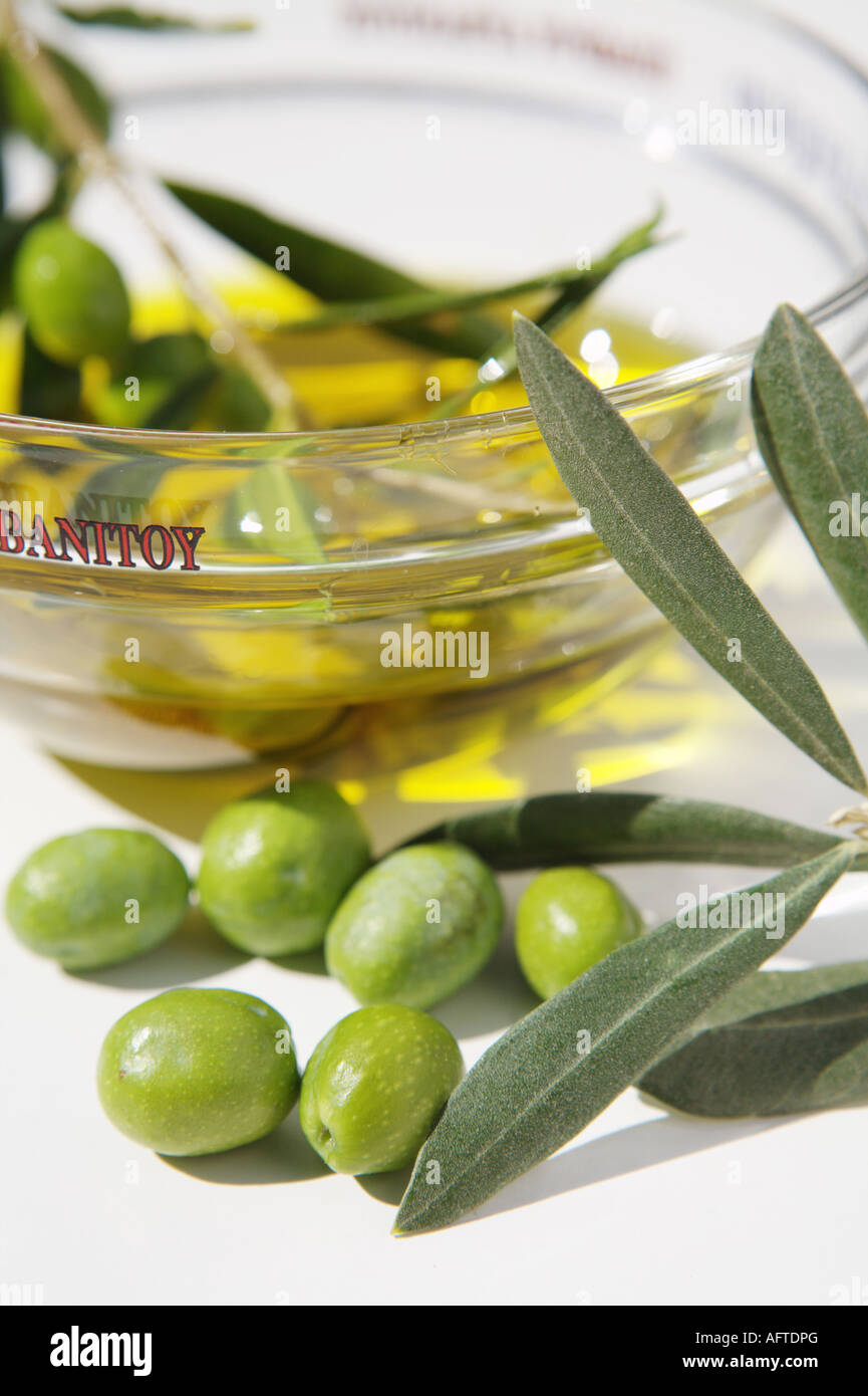 Olives and olive oil Greece Stock Photo - Alamy