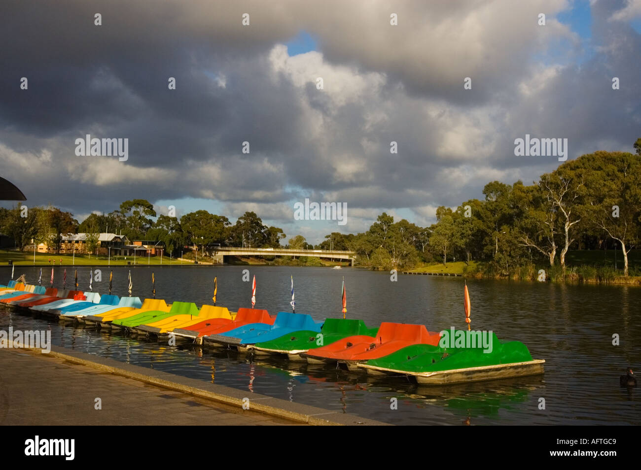 Australia, Adelaide, Torrens Lake Stock Photo - Alamy