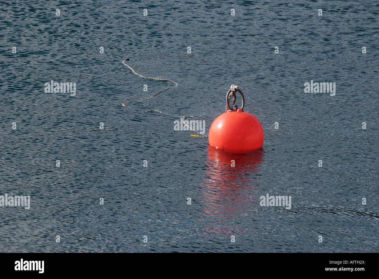 Red buoy Iceland Stock Photo - Alamy