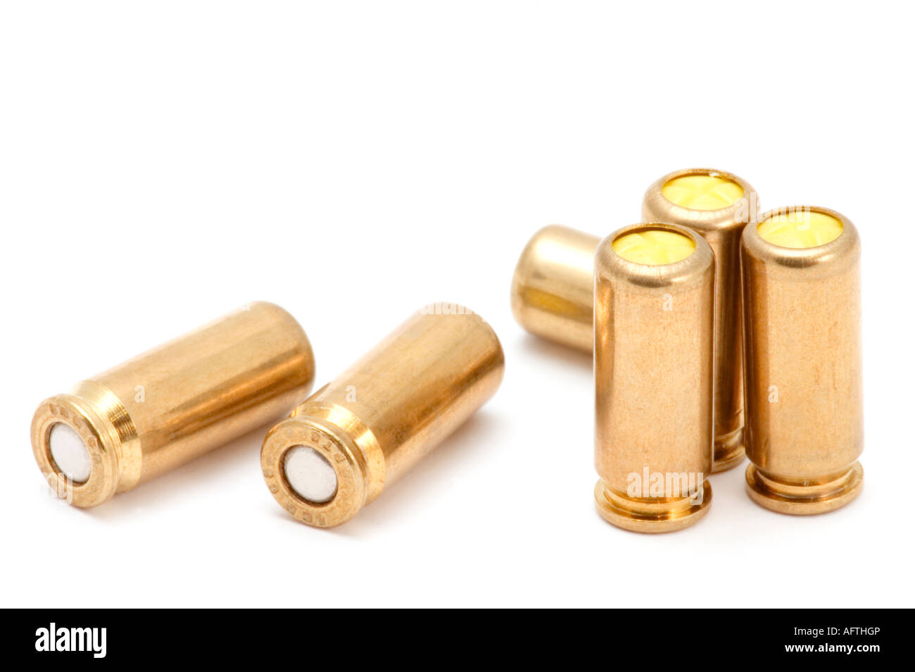 series object on white Hunter ammunition belt Stock Photo - Alamy