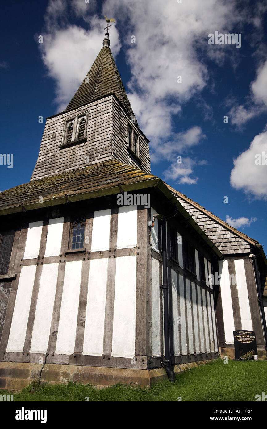 Timber framed, Marton Church, Congleton Road, Cheshire, UK Stock Photo ...