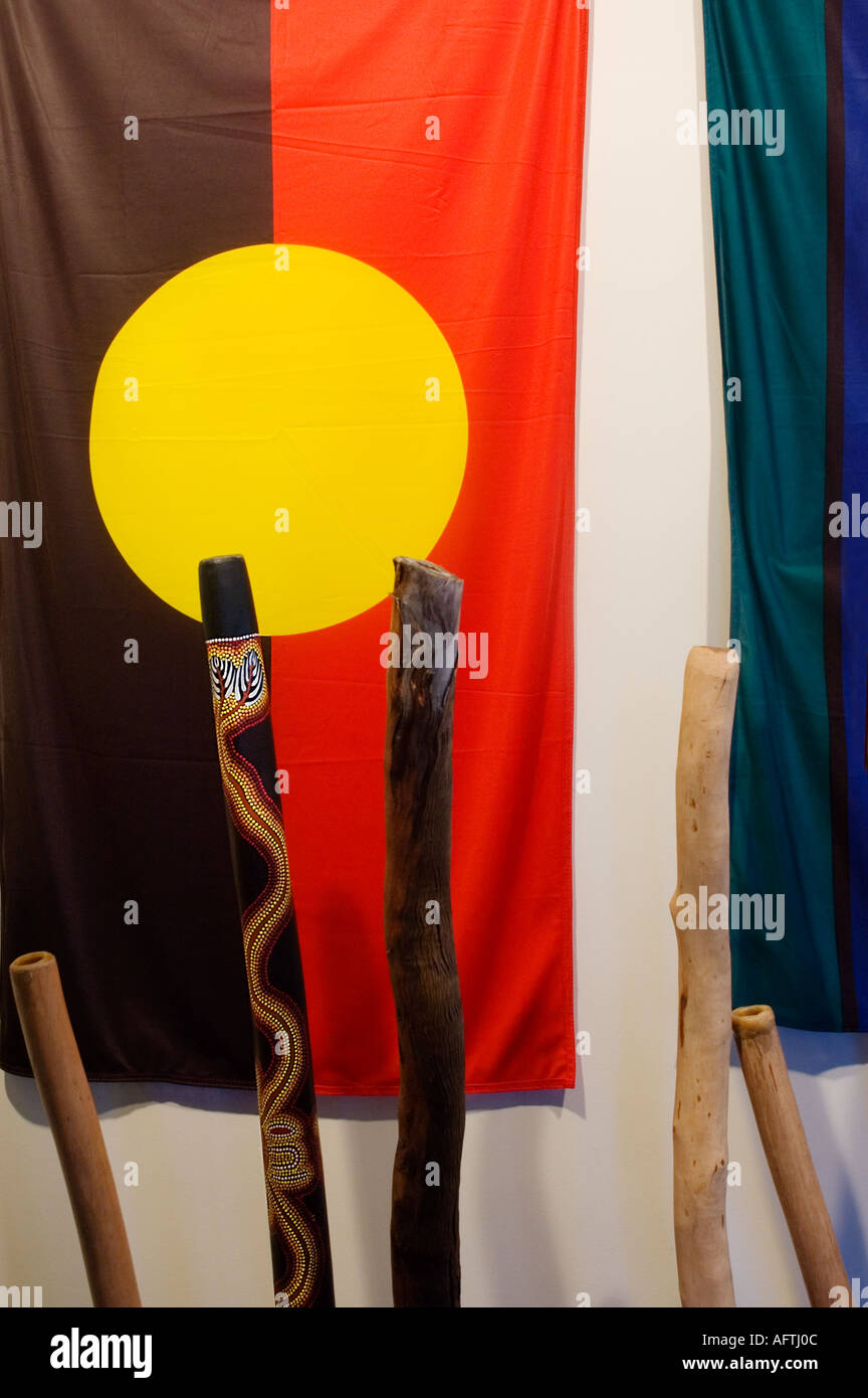 Australia, Adelaide, Aboriginal Flag Stock Photo - Alamy