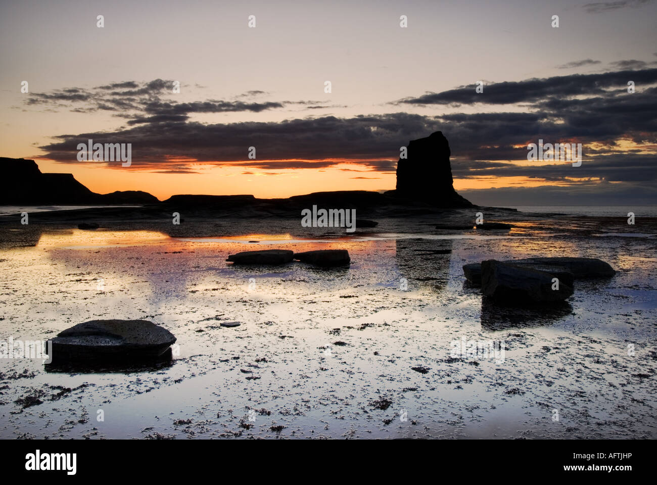 Sunset at Black Nab Stock Photo - Alamy