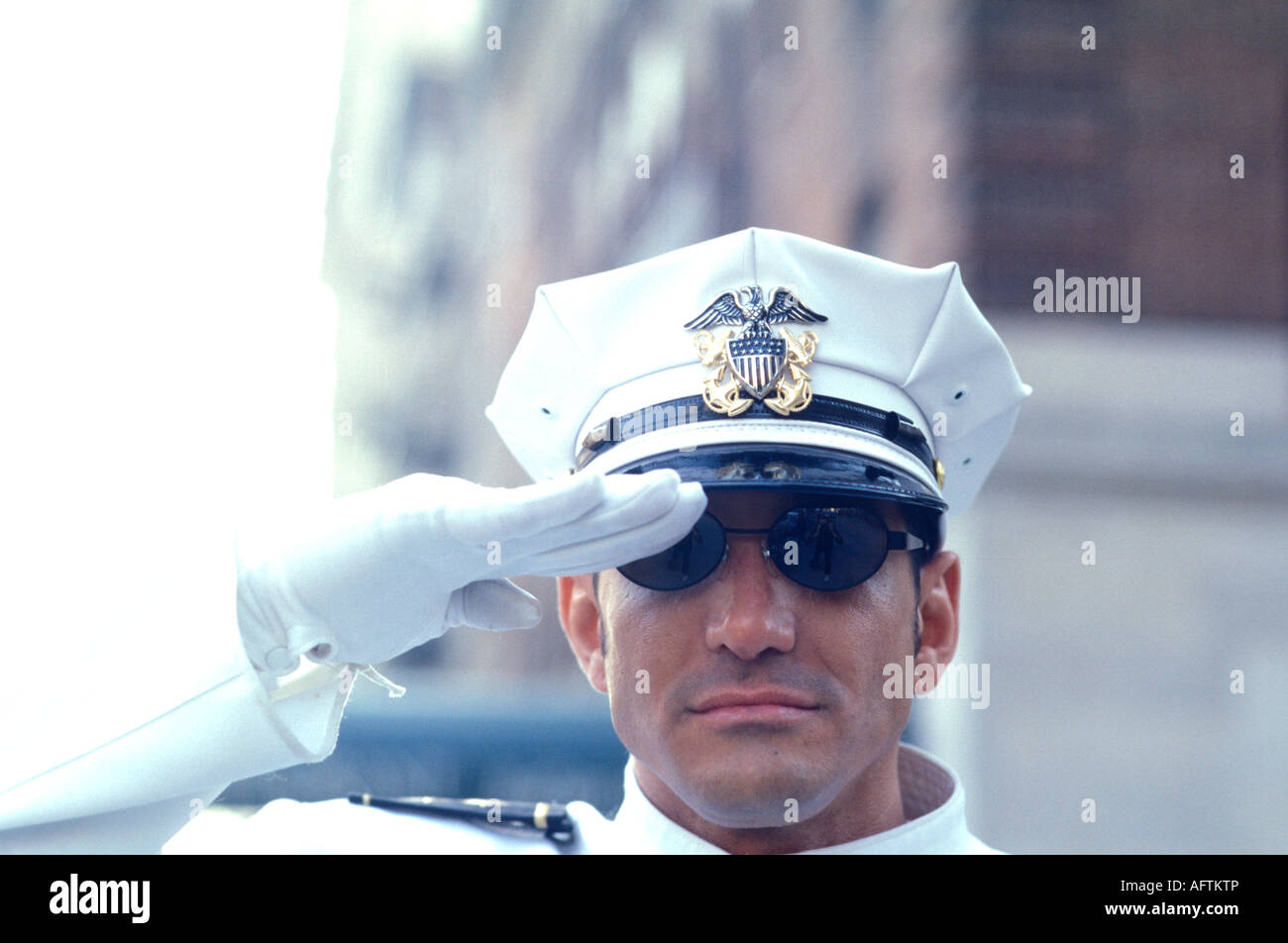 Sailor saluting, portrait Stock Photo - Alamy
