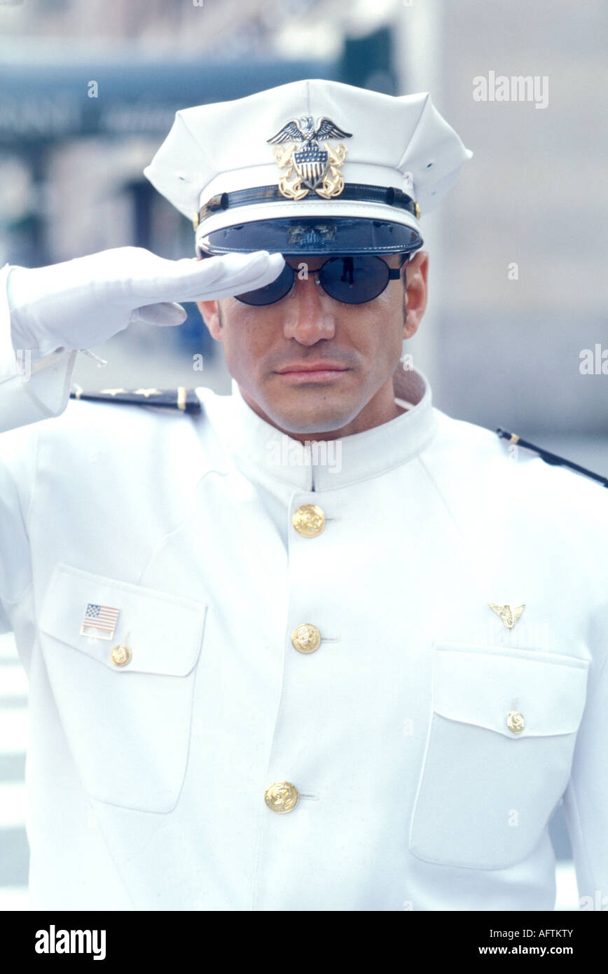 Sailor saluting, portrait Stock Photo - Alamy