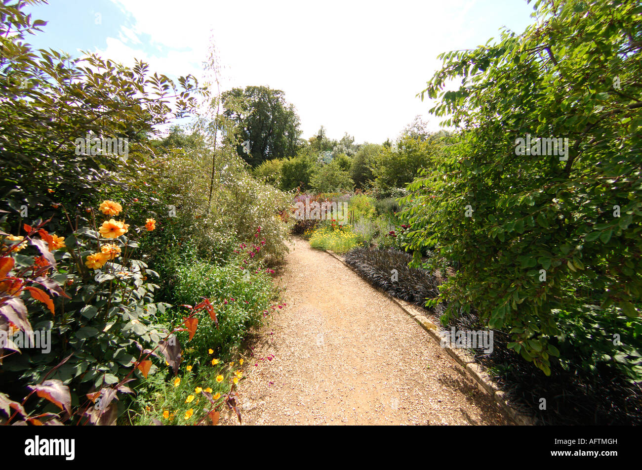 A pathway in Oxford University Botanic Gardens Stock Photo - Alamy