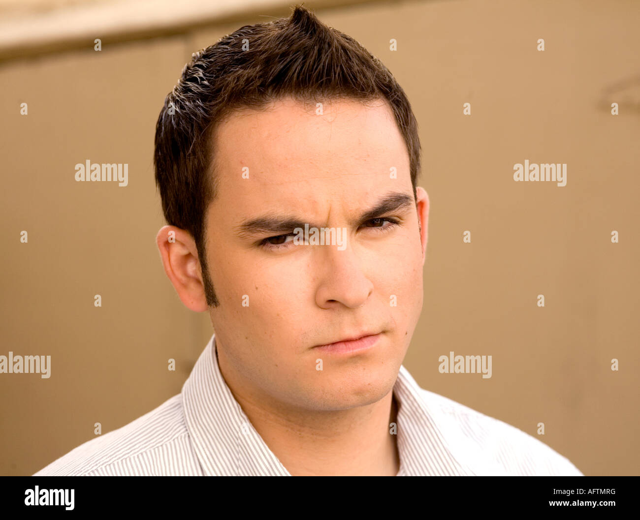 Young man smiling, close up, portrait Stock Photo - Alamy