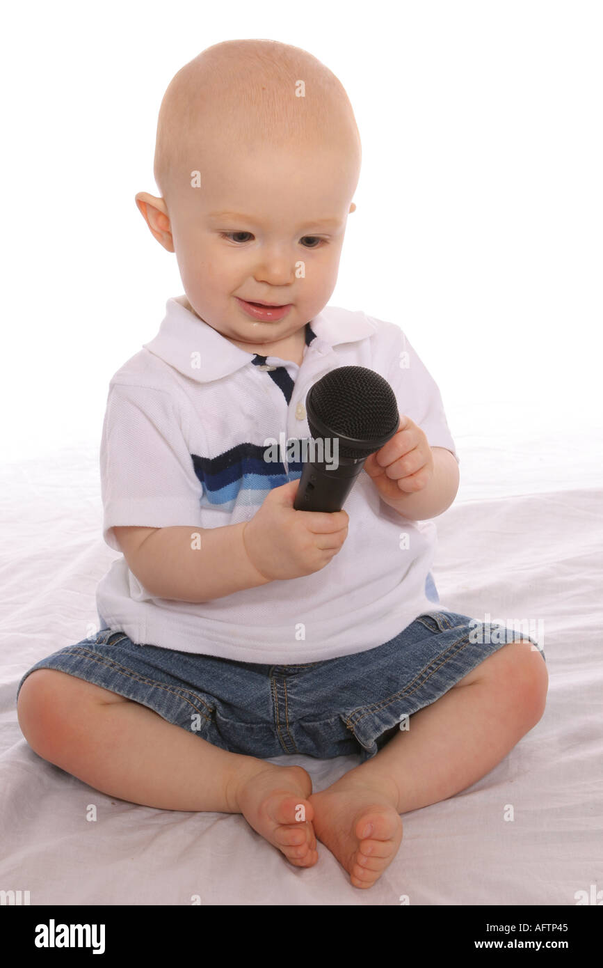 Baby singer one Stock Photo - Alamy