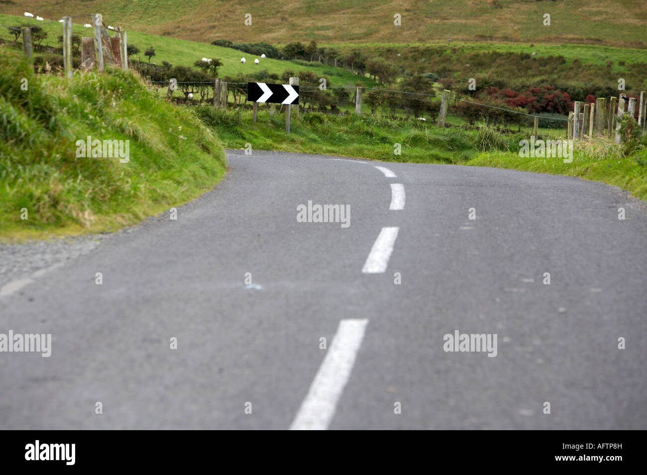 Sharp Bend Road Sign High Resolution Stock Photography and Images - Alamy