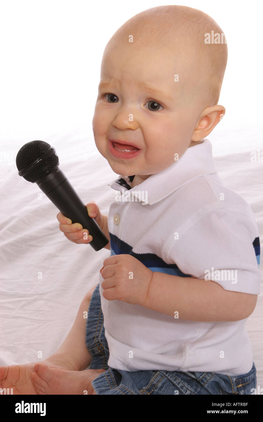 Baby singer four Stock Photo - Alamy