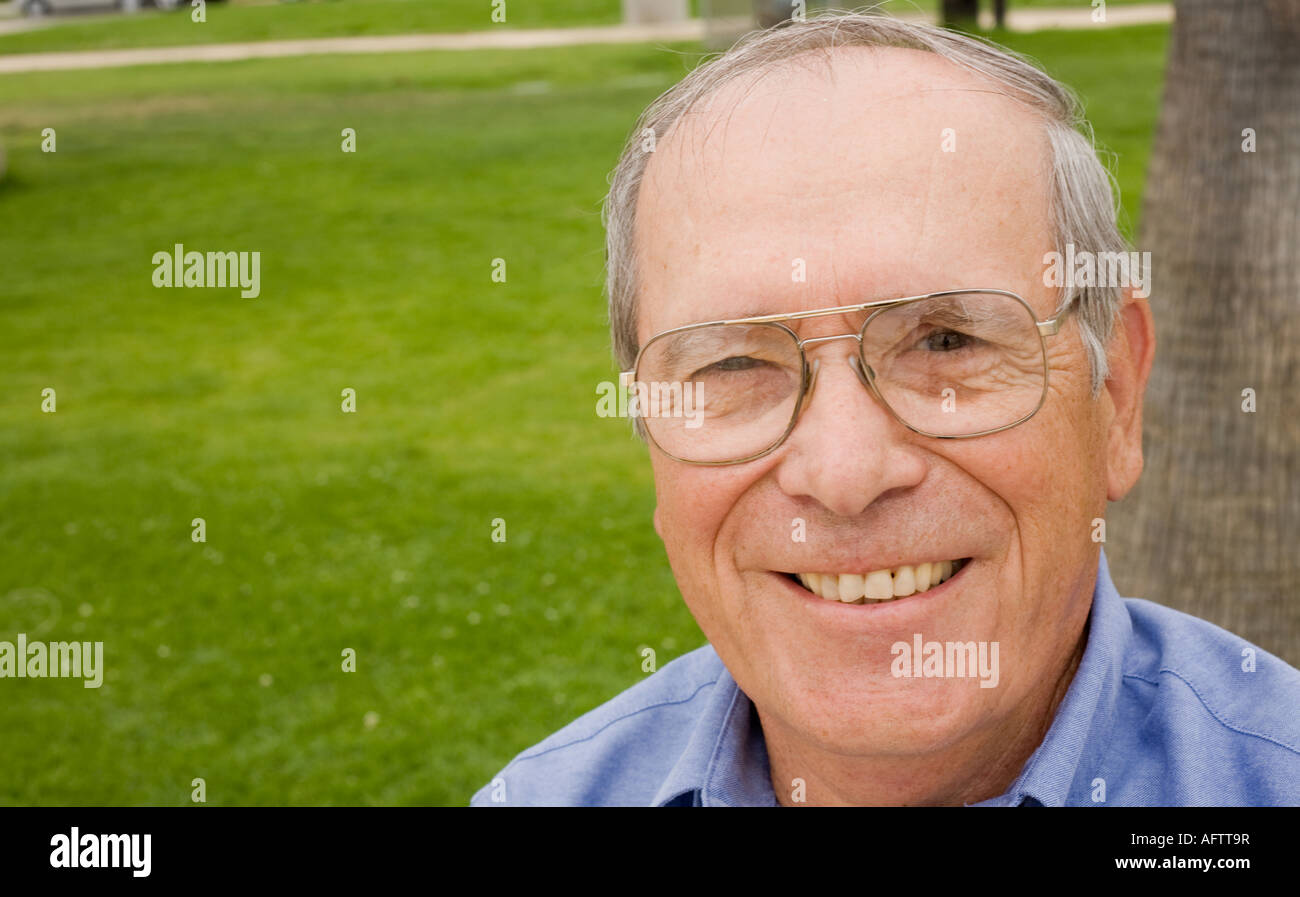 Senior man smiling, portrait Stock Photo - Alamy