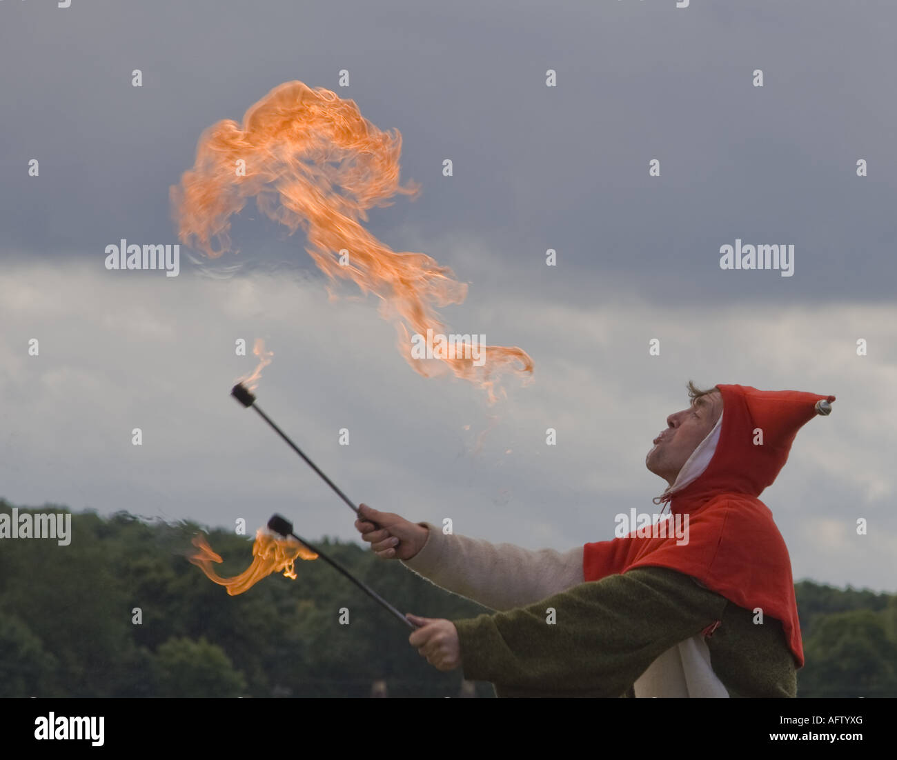 Fire Breather / Eater Stock Photo - Alamy