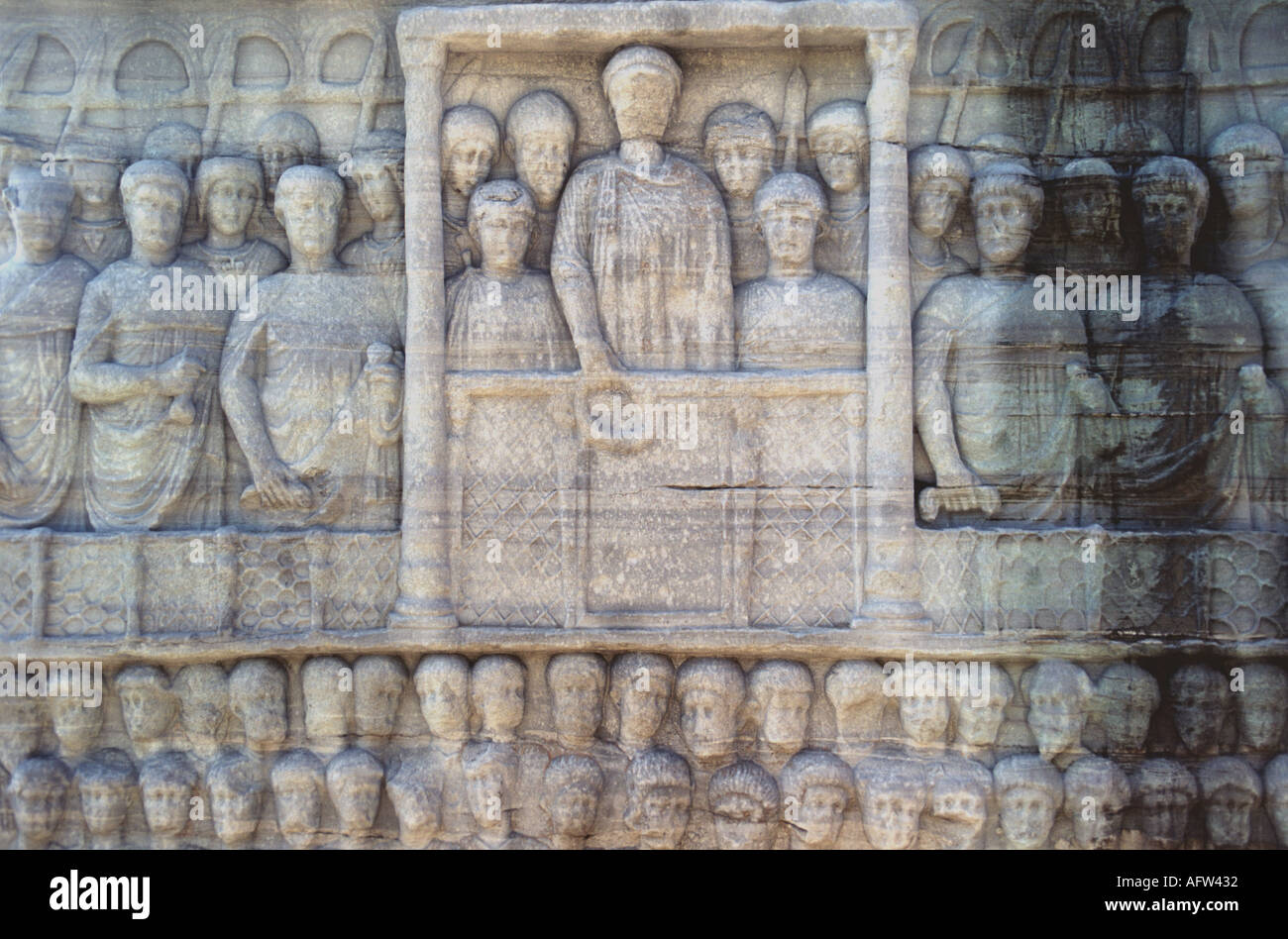 Emperor Theodosius with sons Arcadius and Honorius Obelics on the ...