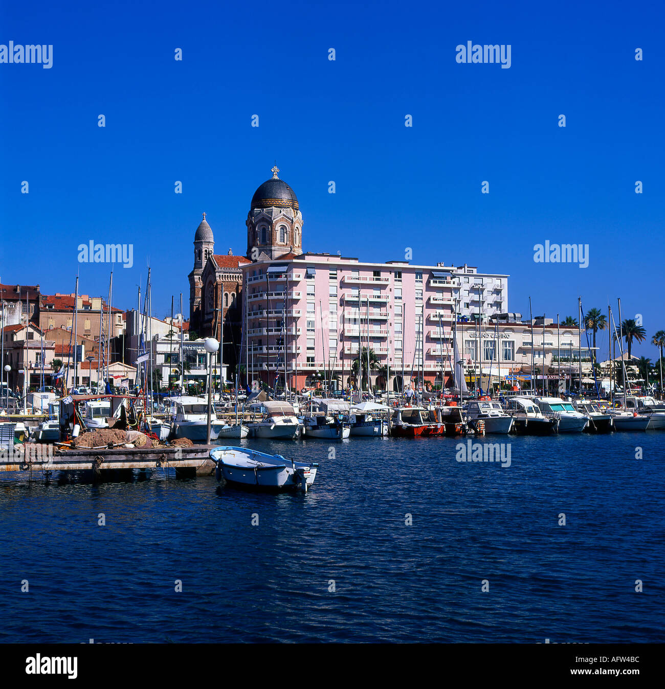 Harbour and Town of St Raphael France Stock Photo - Alamy