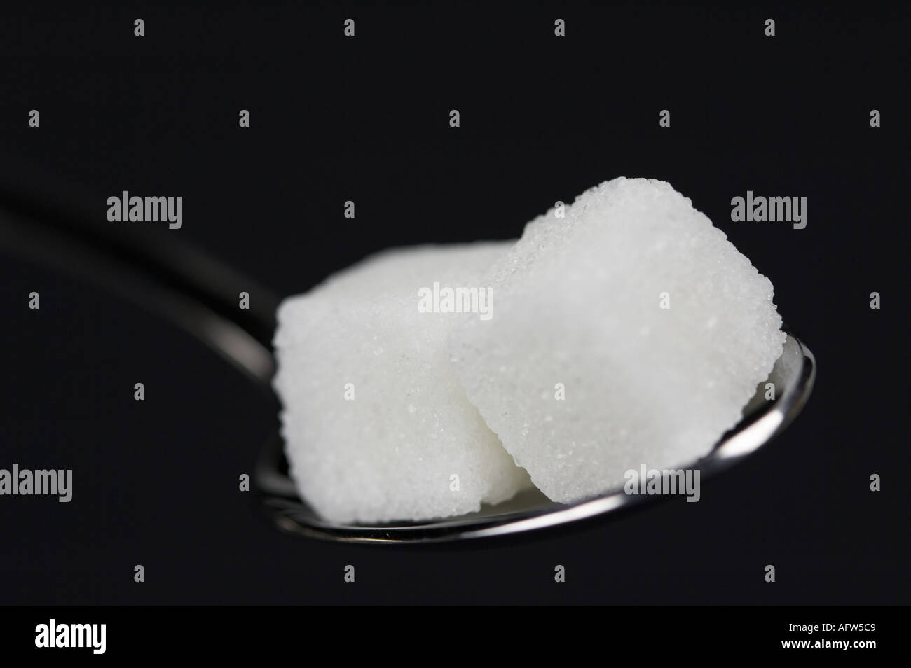 Sweetener Concept Two Lumps Stock Photo - Alamy