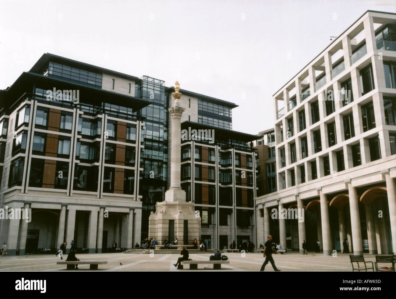 Paternoster square near St Pauls cathedral London England UK Great ...