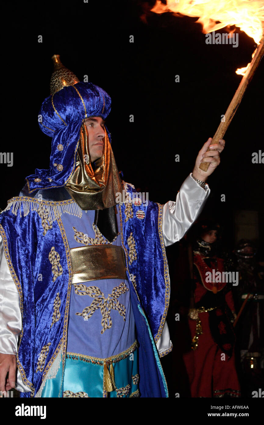 BONFIRE NIGHT PROCESSION LEWES UK Stock Photo - Alamy